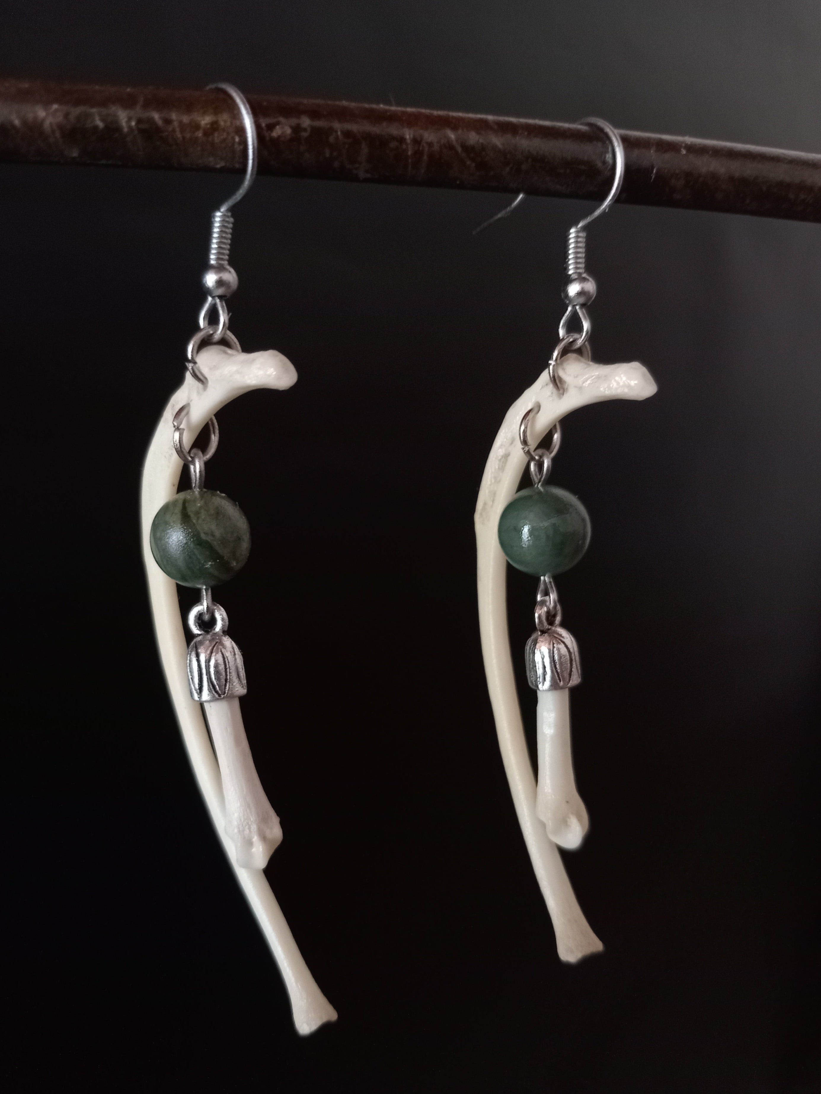 Mongoose and Snake Bone Earrings – Obscure Art